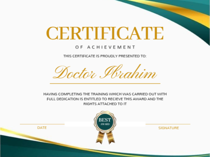 certificate of achievement poster template | PosterMyWall