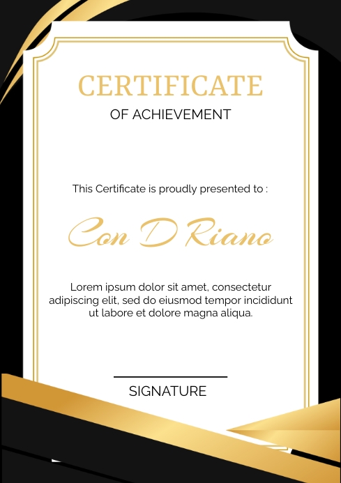 CERTIFICATE Template | PosterMyWall