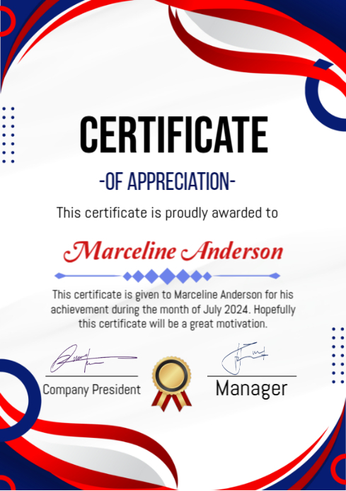 Certificate of application Template | PosterMyWall