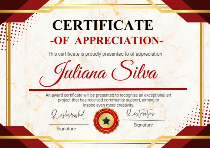 Certificate of application Template | PosterMyWall