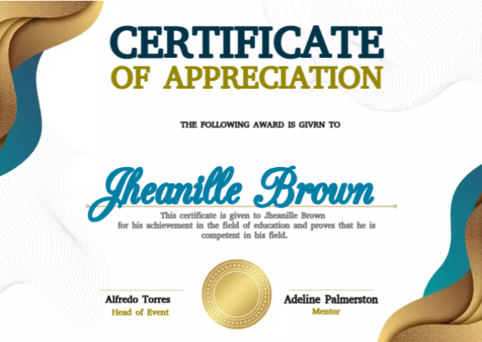 Certificate of application Template | PosterMyWall