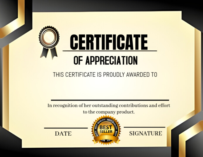 Certificate of application Template | PosterMyWall