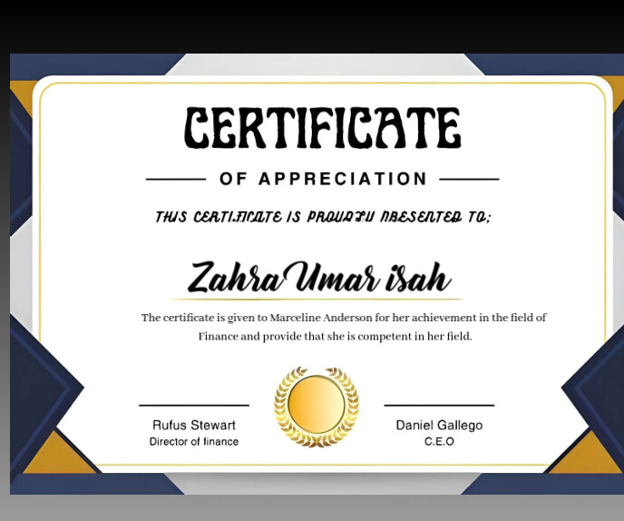 Certificate of appreciate Template | PosterMyWall