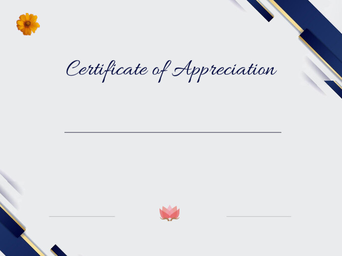 Certificate of appreciation 10 AA Template | PosterMyWall