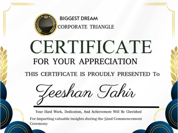 Certificate of appreciation 2025 Template | PosterMyWall