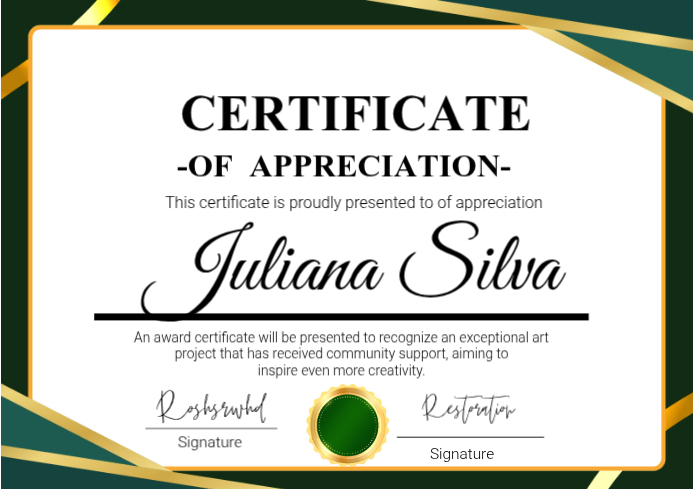 Certificate of appreciation 2026 Template | PosterMyWall