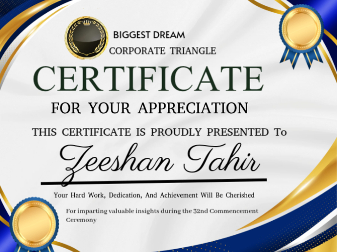Certificate of appreciation Template | PosterMyWall