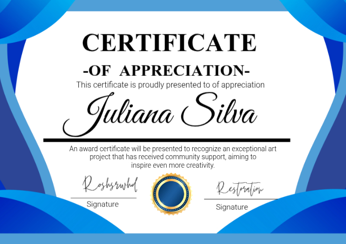Certificate of appreciation Template | PosterMyWall
