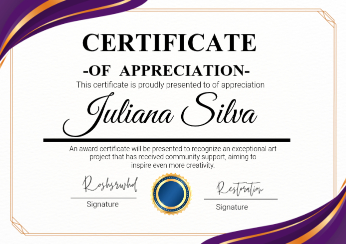 Certificate of appreciation Template | PosterMyWall