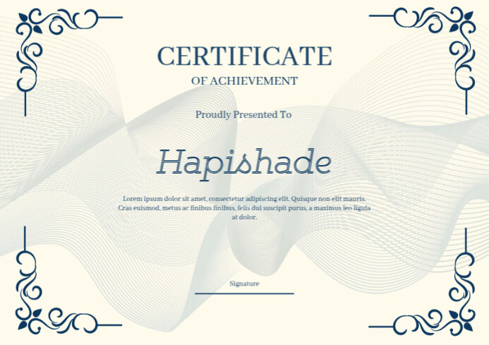 Certificate Of Appreciation Template | PosterMyWall