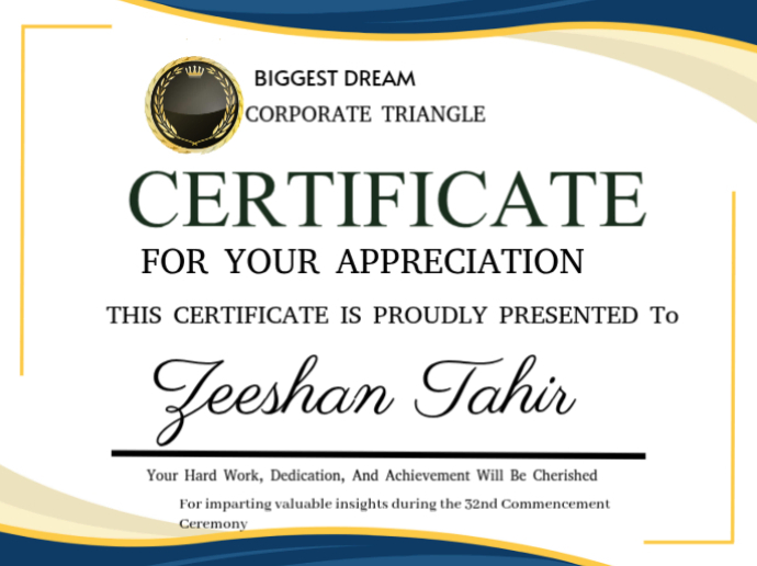 Certificate of appreciation Template | PosterMyWall