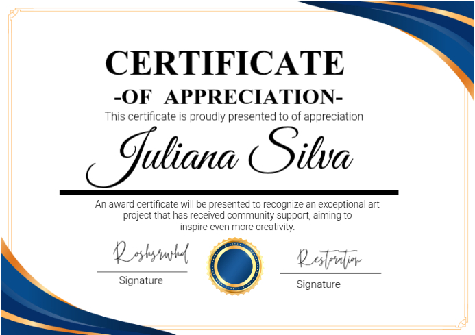 Certificate of appreciation Template | PosterMyWall