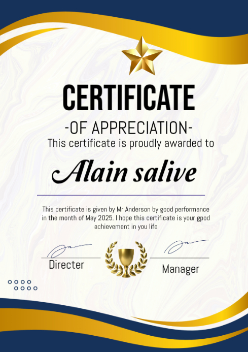 Certificate of appreciation Template | PosterMyWall
