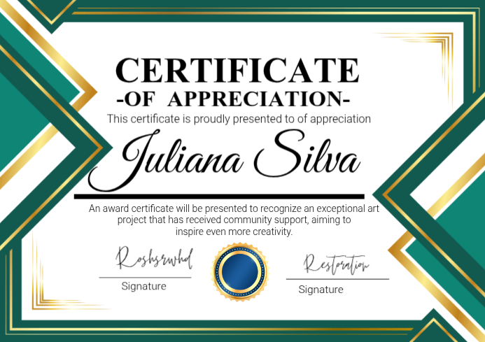 Certificate of appreciation Template | PosterMyWall