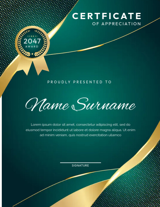 Certificate Of Appreciation Flyer Template | PosterMyWall