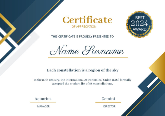 Certificate Of Appreciation For Outstanding Contribution Template ...