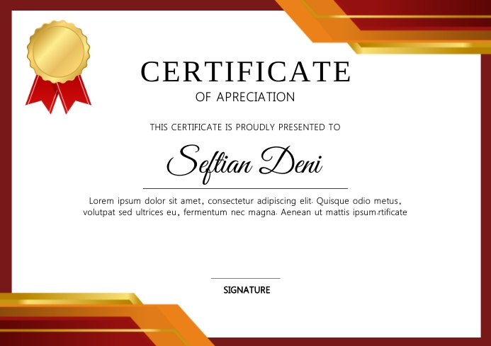 certificate of appreciation template | PosterMyWall