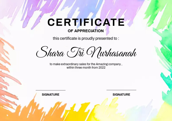 certificate of appreciation template design | PosterMyWall