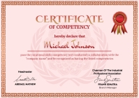 Certificate Of Competency Template | PosterMyWall