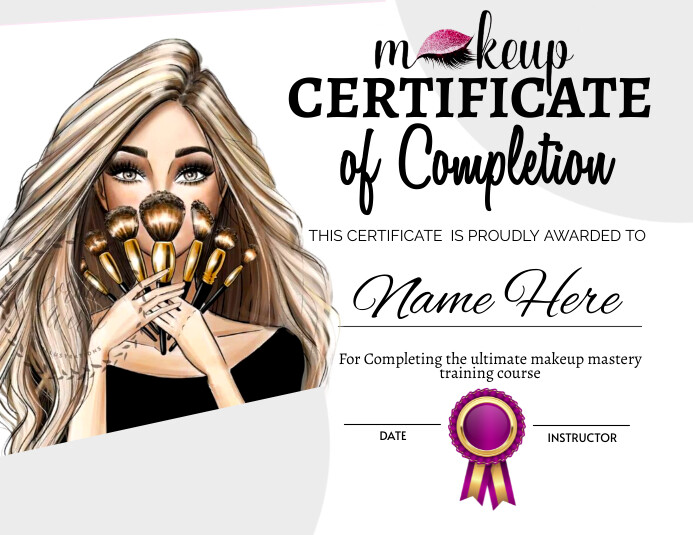 Certificate of Completion Grey Flyer Template | PosterMyWall