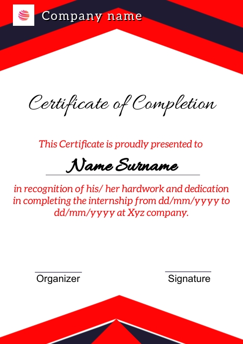 certificate of completion S1 Template | PosterMyWall