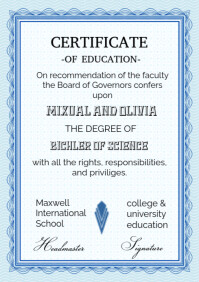 Certificate of education Template | PosterMyWall