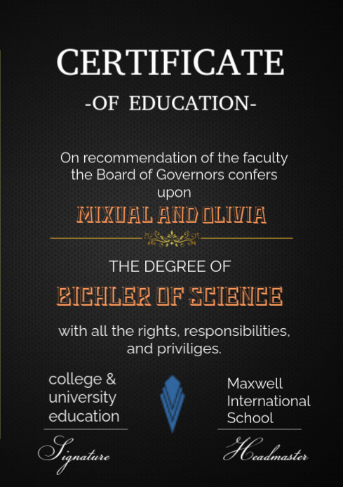 Plantilla de Certificate of eligibility | PosterMyWall
