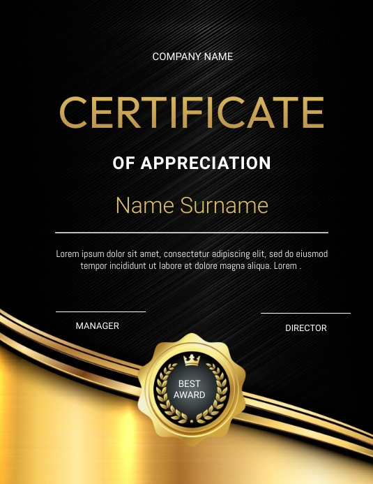 Certificate of excellence Template | PosterMyWall