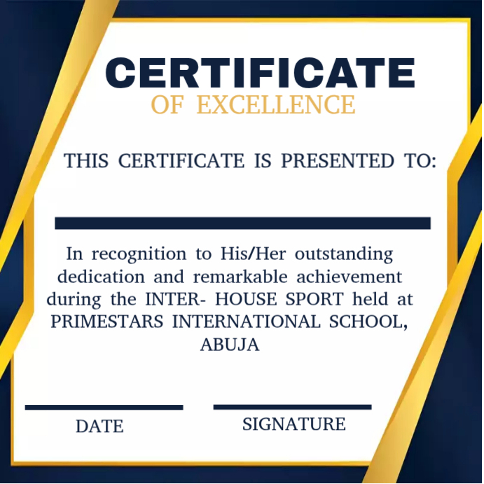 Certificate of Excellence Template | PosterMyWall