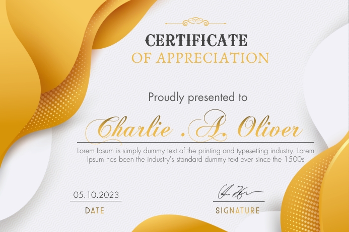 Copy of Certificate of excellence template | PosterMyWall