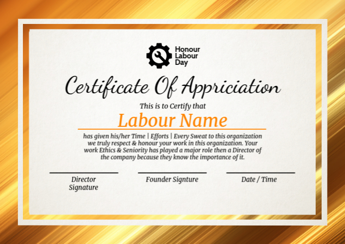 Certificate Of Appreciation A4 Template | PosterMyWall
