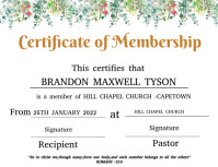 discipleship certificate flyer template (1) | PosterMyWall