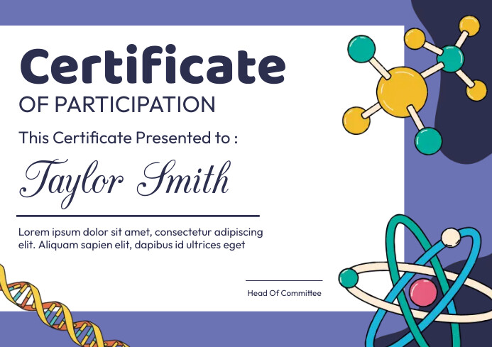 Certificate of Participation Offer Template | PosterMyWall