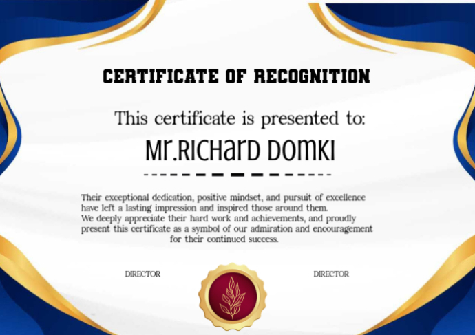 Certificate of recognition Template | PosterMyWall