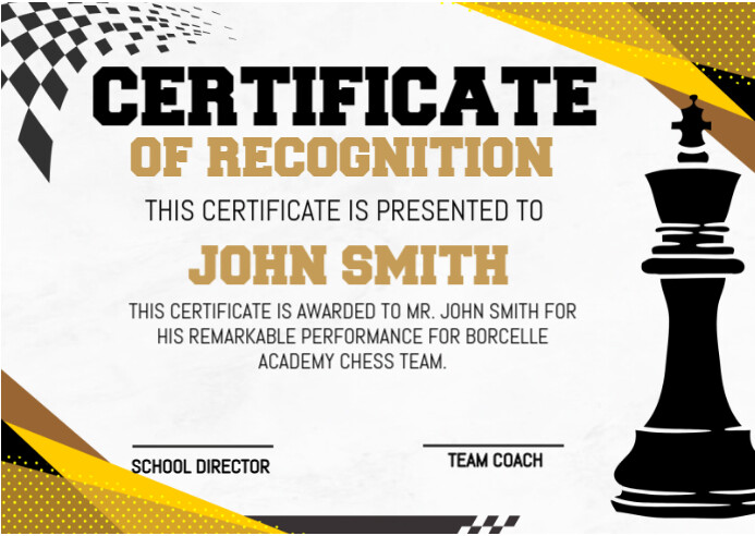 certificate of recognition Template | PosterMyWall