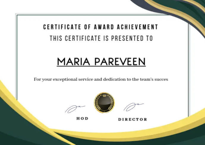 Certificate of recognition editable customizable Template | PosterMyWall