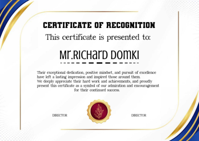 Certificate of recognitions Template | PosterMyWall