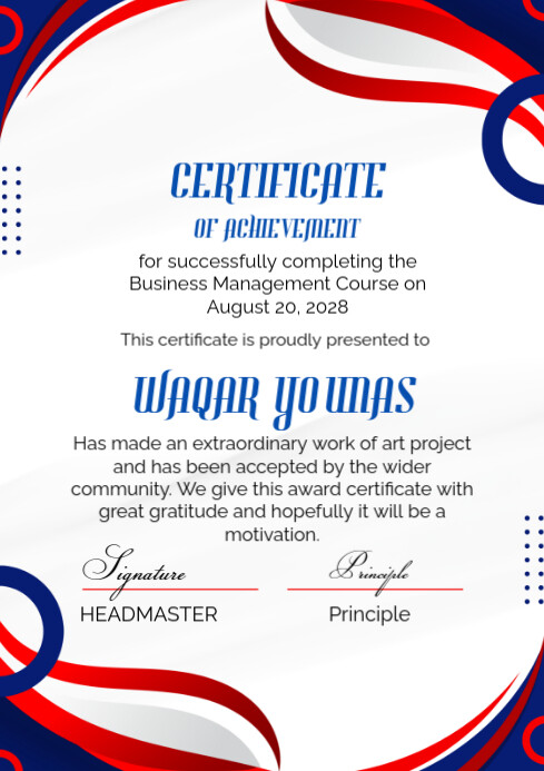 Certificate of traffic Template | PosterMyWall