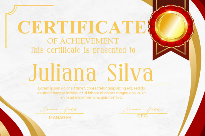 Certificate Professional Achievement Template | PosterMyWall