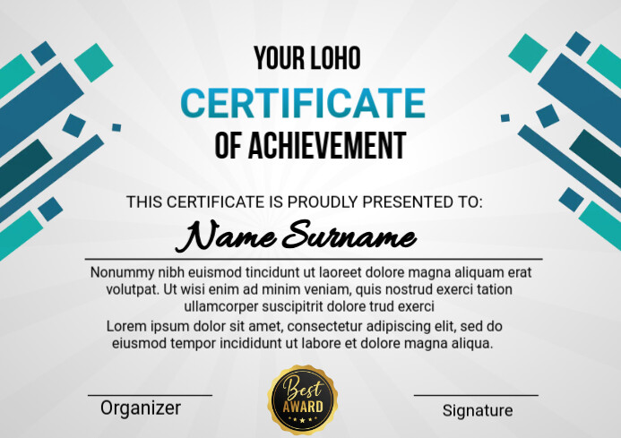 certificate template | PosterMyWall