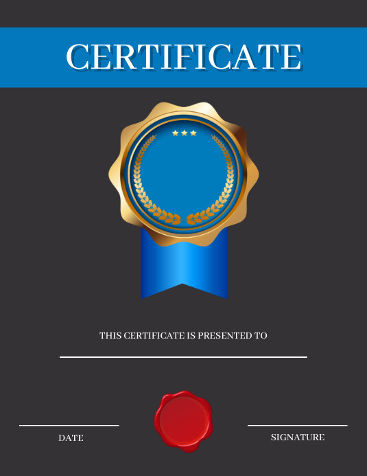 Plantilla de certificate4 | PosterMyWall