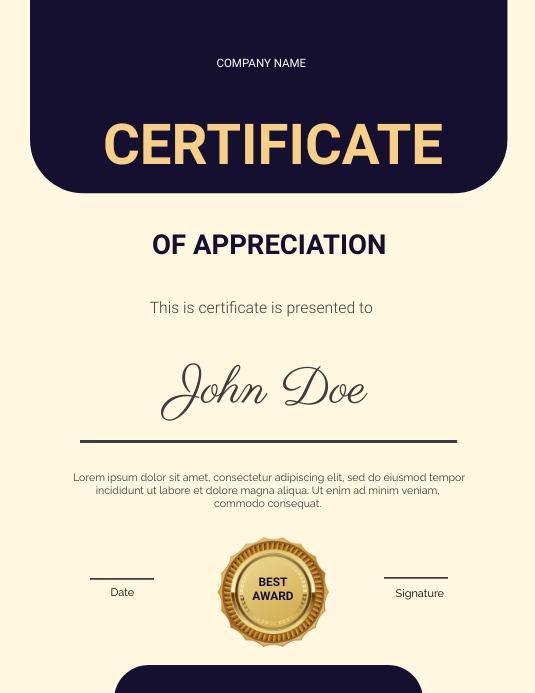 Copy of Certificates | PosterMyWall