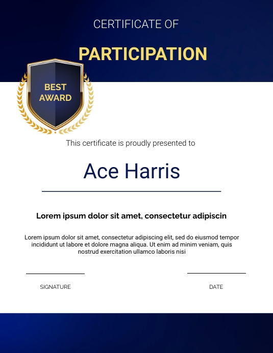 Certificates Template | PosterMyWall