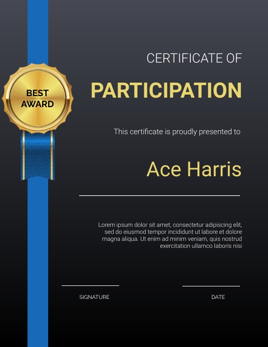 Certificates Template | PosterMyWall