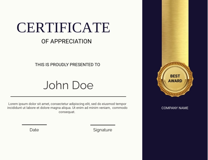 Copy of Certificates | PosterMyWall