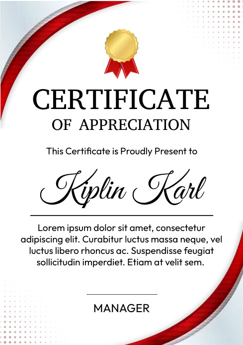 Plantilla de Certification Application | PosterMyWall