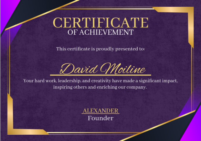 certivicate Template | PosterMyWall