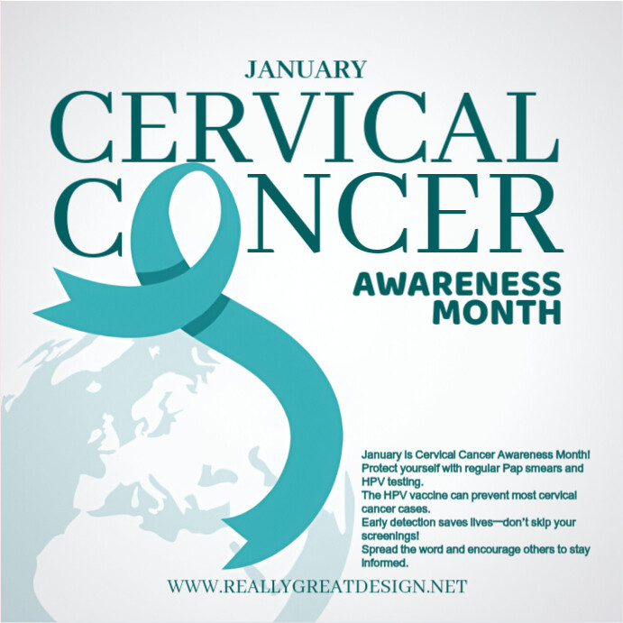 Copy of Cervical cancer awareness month template design | PosterMyWall