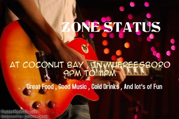 ZONE STATUS AT COCONUT BAY | PosterMyWall