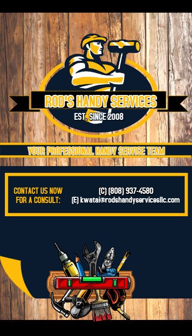 HANDY SERVICE BUSINESS CARD (3) | PosterMyWall